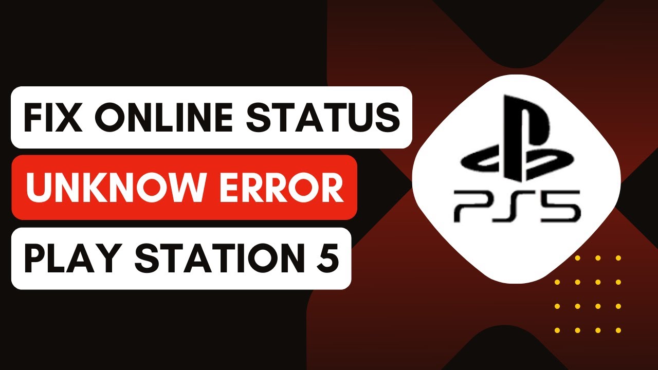 How To Fix Online Status Unknown On Ps5 Tutorial ! - YouTube