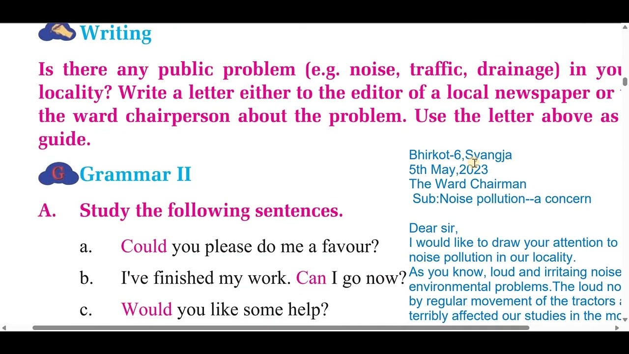 Class 7 English unit 3/grade 7 English unit 3/class 7 English chapter 3 ...