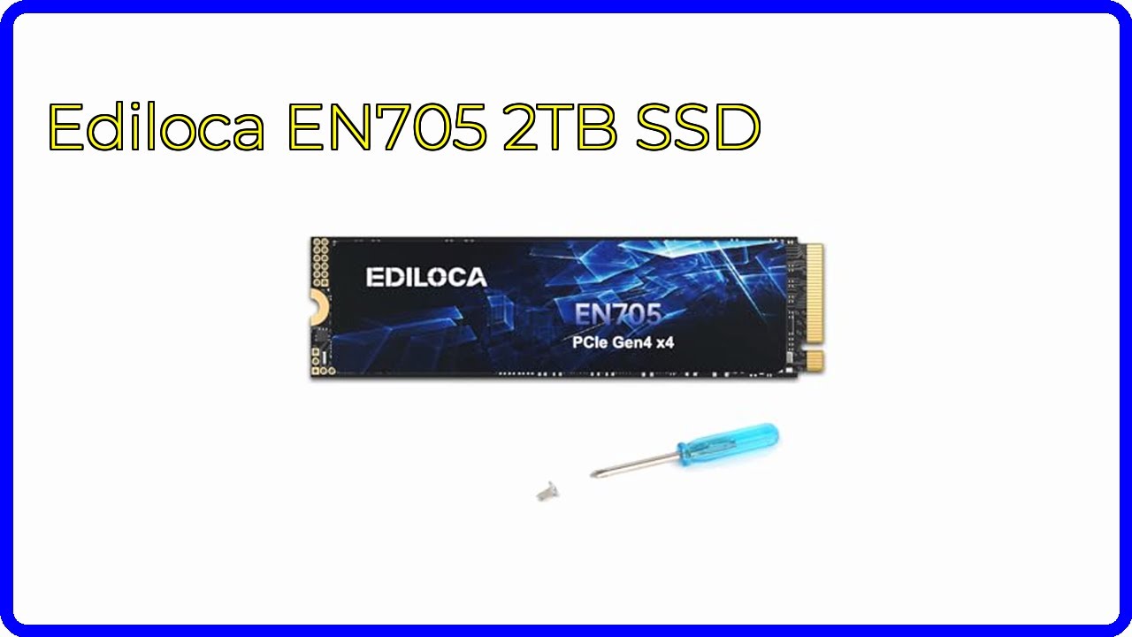 REVIEW (2024): Ediloca EN705 2TB SSD. ESSENTIAL details. - YouTube