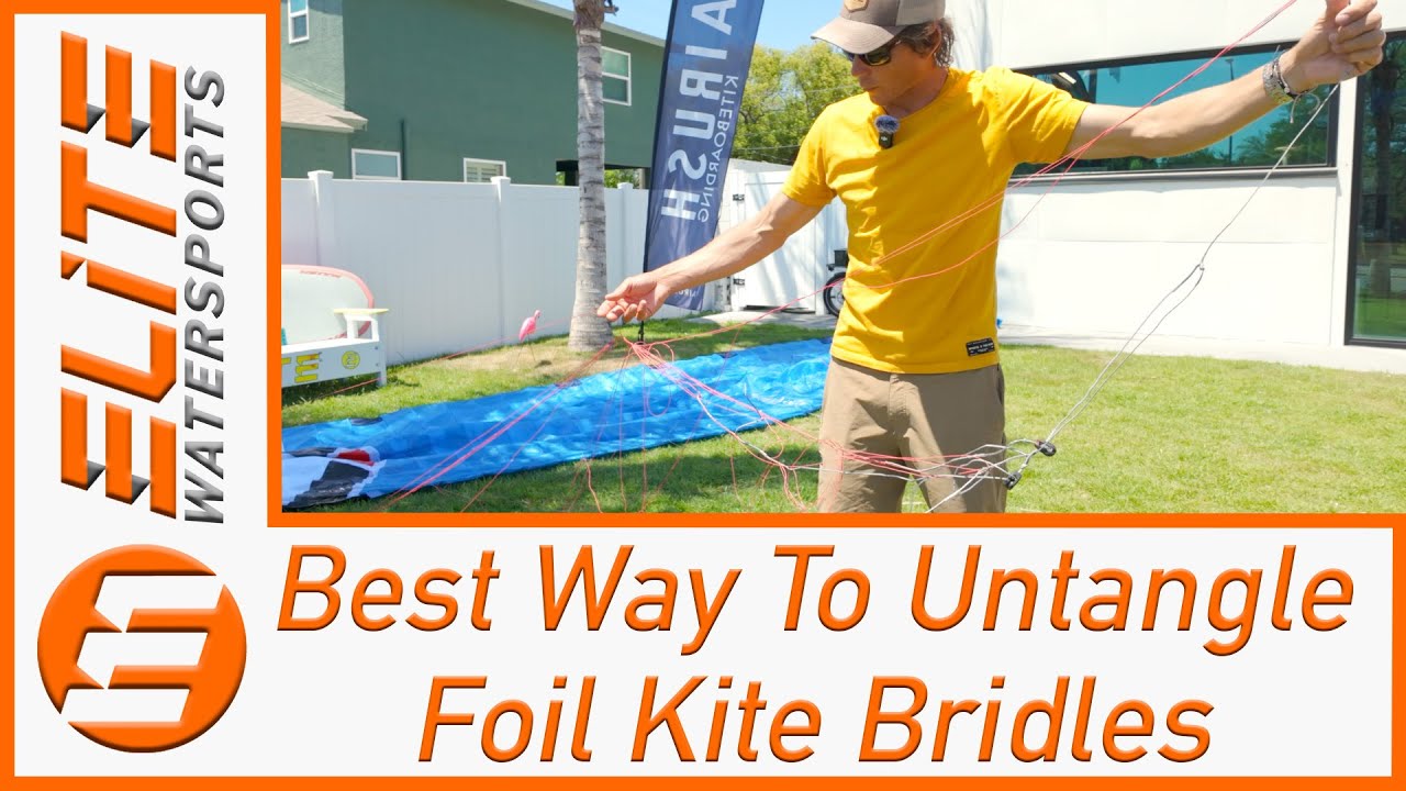 Best Way To Untangle Foil Kite Bridles - YouTube