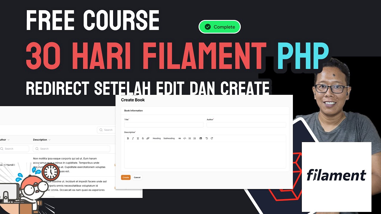 30 Hari Bersama Filament Fixing UI UX Redirect After Edit dan Create ...