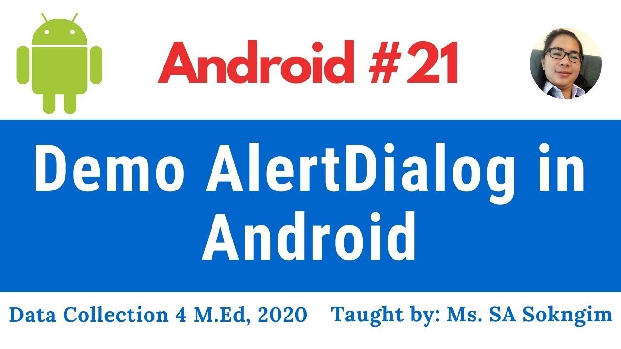 21. Demo AlertDialog in Android - YouTube