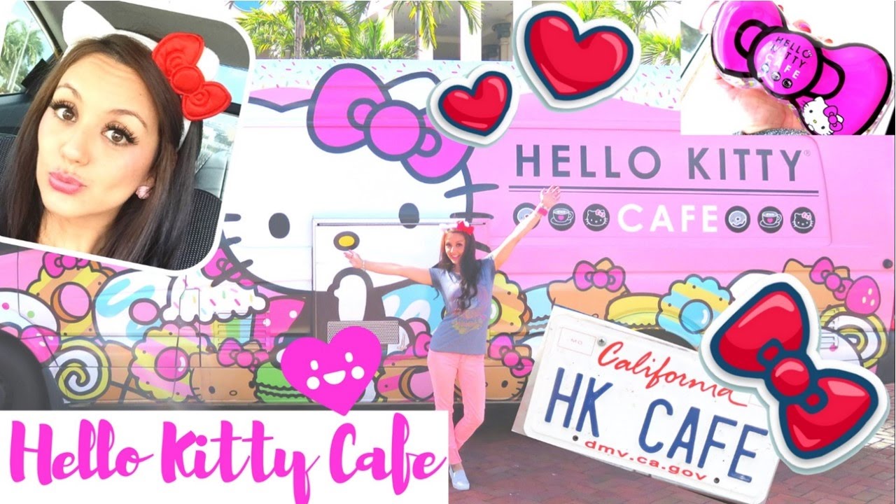 My First Vlog - A visit to the Hello Kitty Cafe Pop-up Container - YouTube