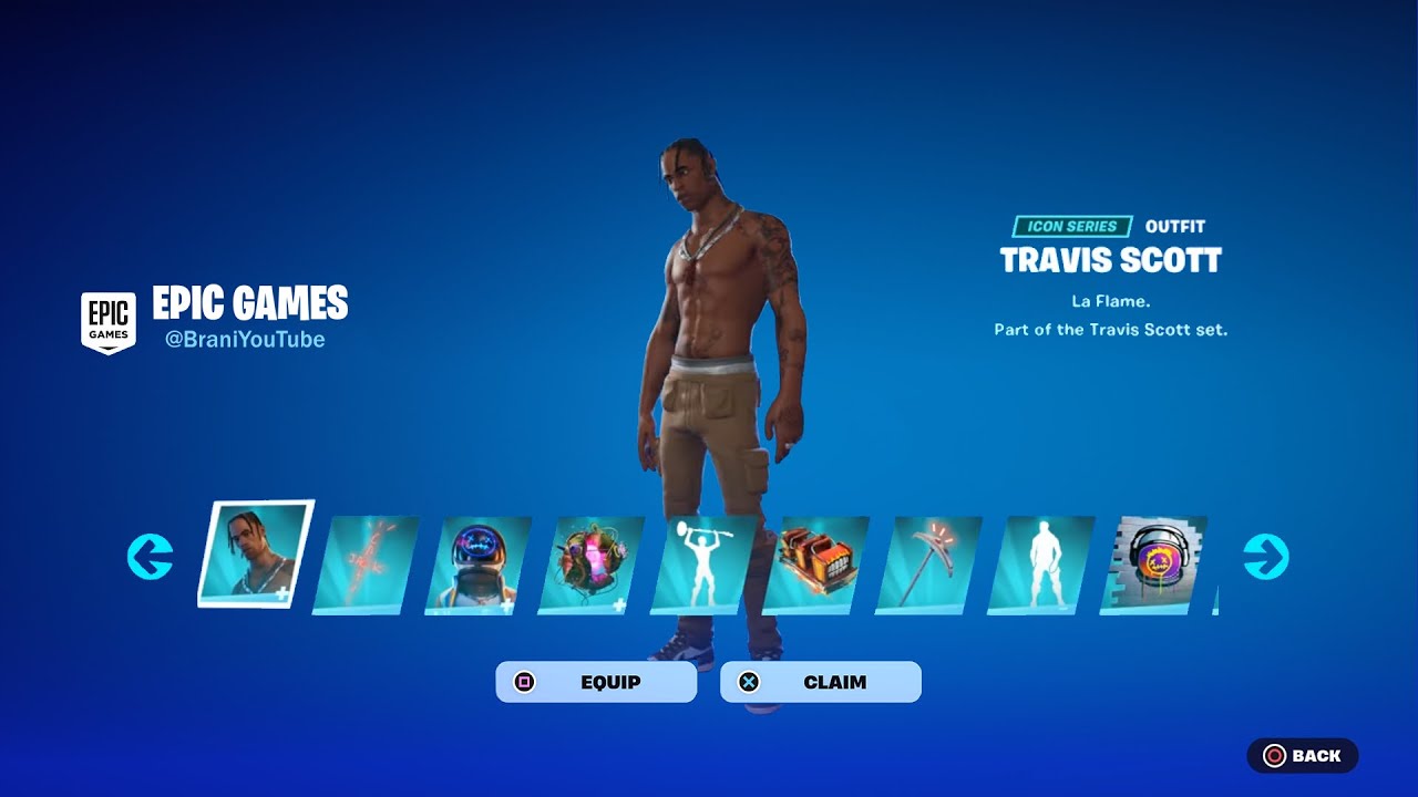 TRAVIS SCOTT SKIN RETURN RELEASE DATE IN FORTNITE ITEM SHOP CHAPTER 5 ...