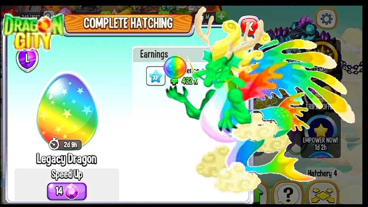 Hatching New Legendary Legacy Dragon | DRAGON CITY - YouTube