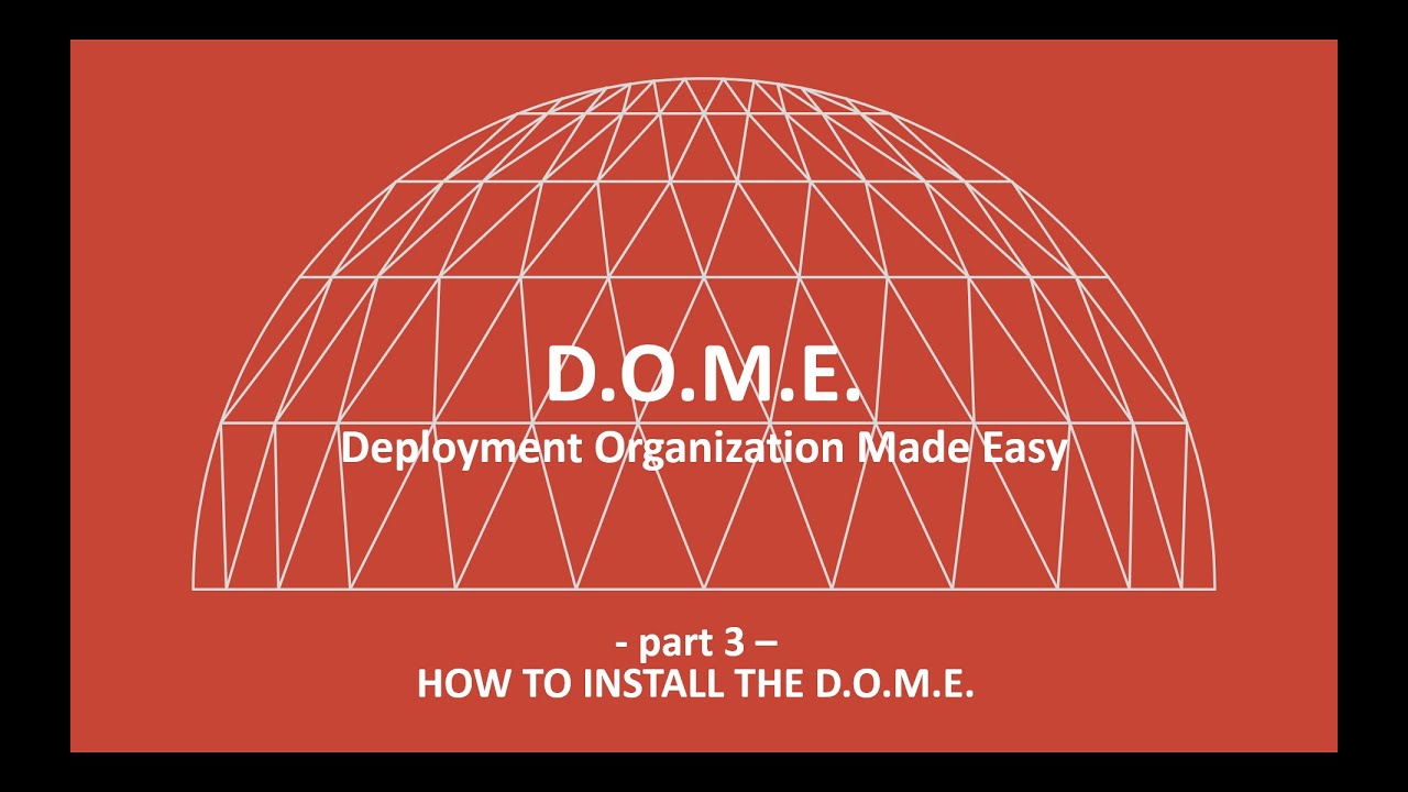 D.O.M.E for Oracle - How to install the DOME - YouTube