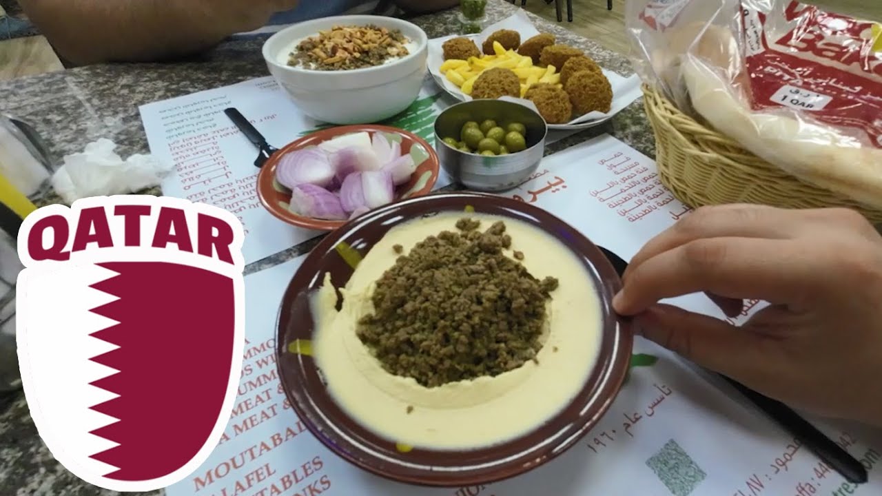 We Tried Delicious Arabic Food in Doha, Qatar | Hummus, Falafel, Fatteh ...