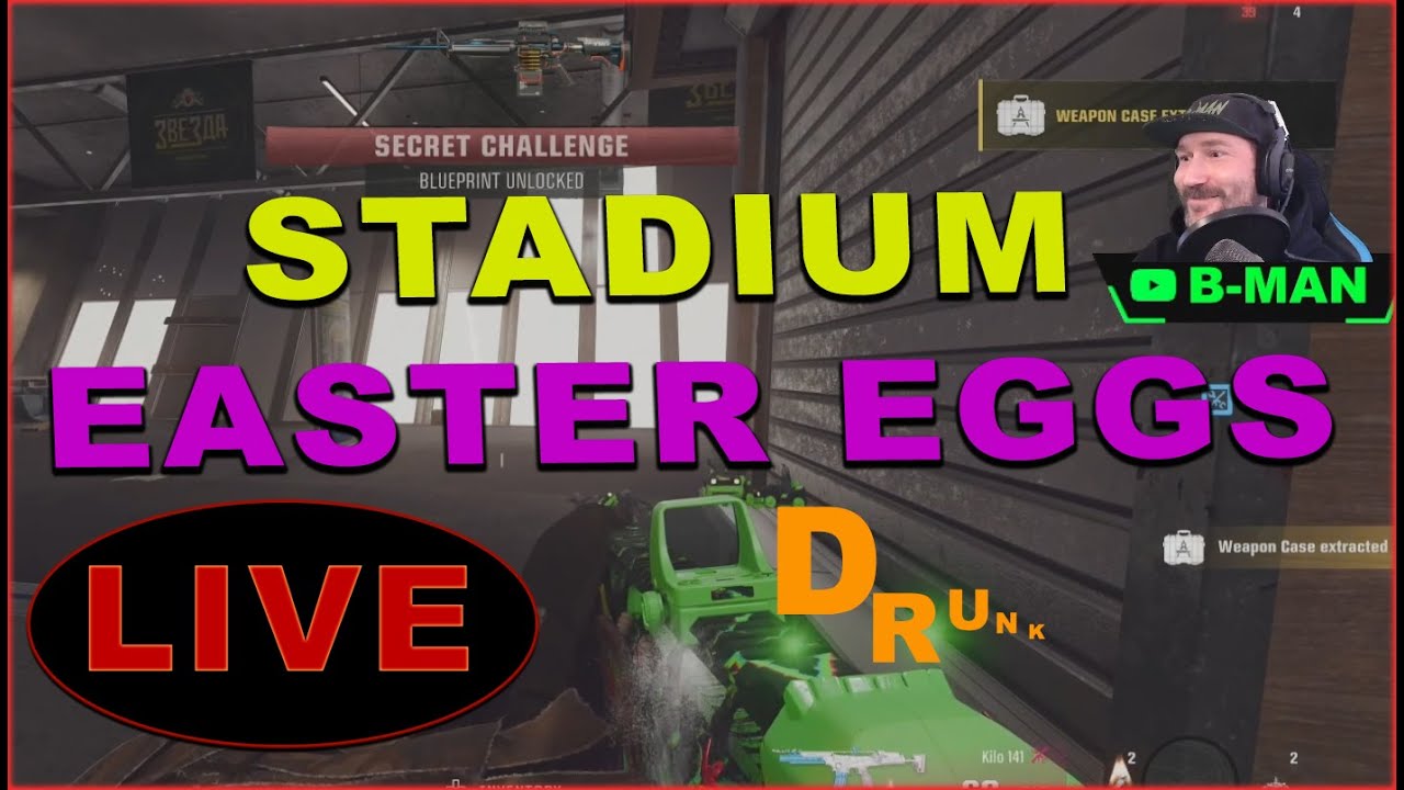BMAN: LIVE: WARZONE SEASON 5 STADIUM EASTER EGGS - YouTube