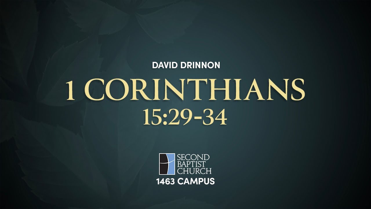 1 Corinthians 15:29-34 | The Sound of Many Voices | David Drinnon - YouTube