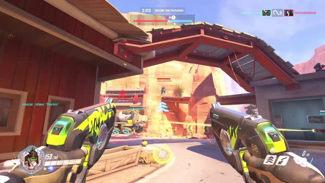Overwatch tracer gameplay - YouTube