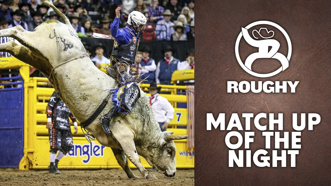 The 2023 #WranglerNFR Round 10 Roughy Match Up of the Night - YouTube