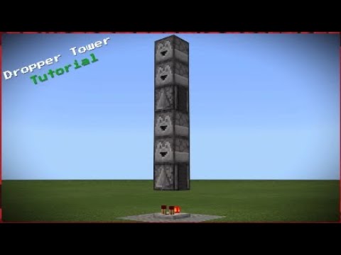 How To Make A Dropper Tower (Bedrock and Java) - YouTube