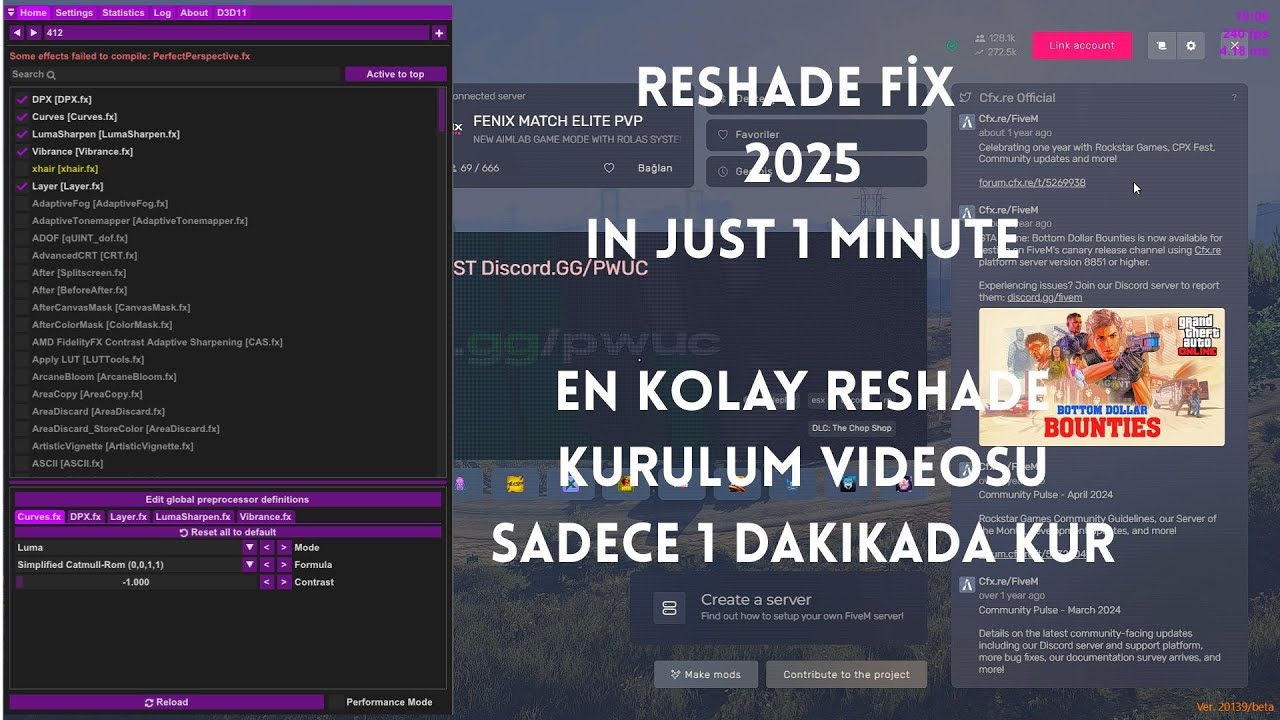 RESHADE NASIL KURULUR ?How to install reshade in 1 minute #reshade # ...