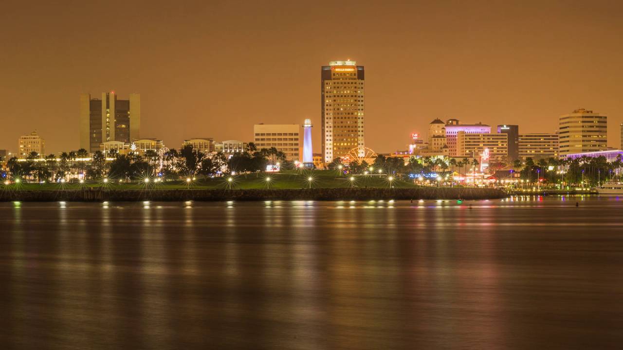 Long Beach City Panaroma Landscape Photo - YouTube