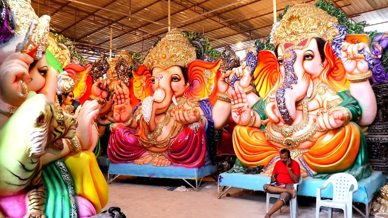 dhoolpet ganesh idols 2018 - YouTube