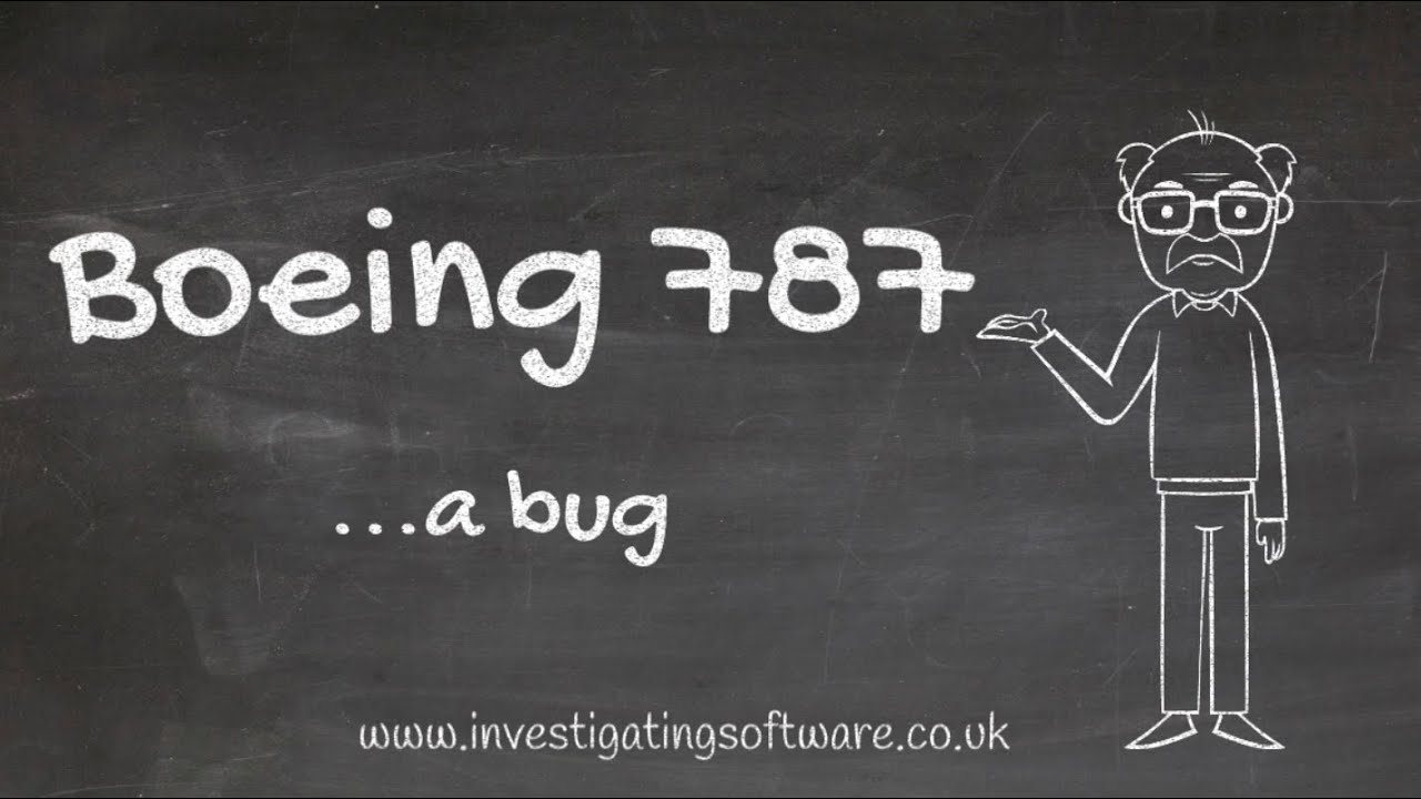 Software bug found in the Boeing 787 - YouTube