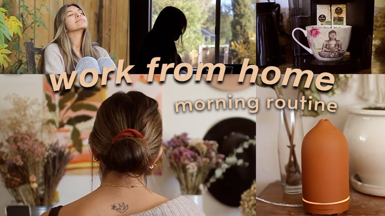 work from home morning routine ft. happyhaves earth diffuser - YouTube