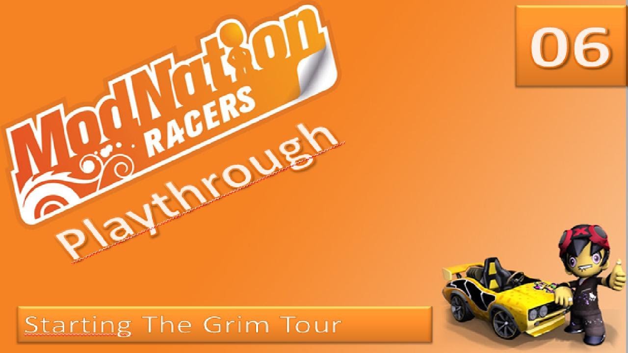 Modnation Racers Playthrough Part 6 Starting The Grim Tour - YouTube