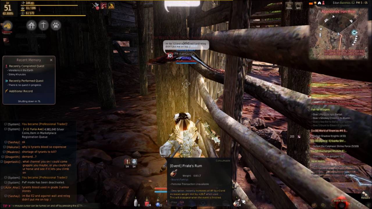 BDO NA Got stuck - YouTube