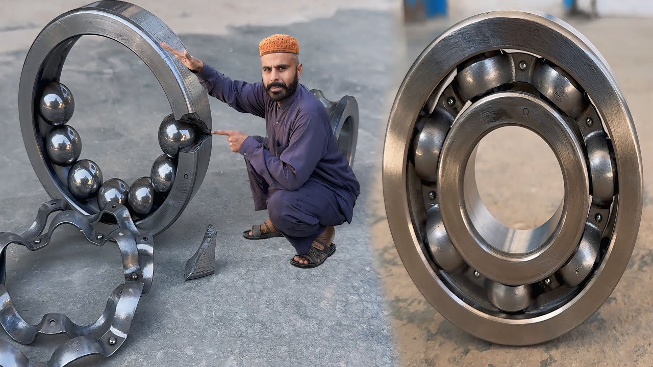 The oversize load bearing broke I repaired again and showed the ...