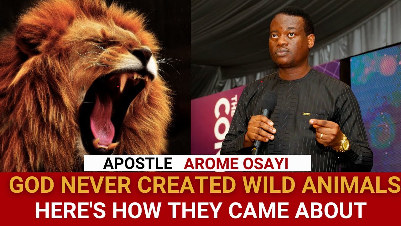 GOD NEVER CREATED ANY WILD ANIMAL THIS IS HOW THEY CAME ABOUT - APOSTLE ...