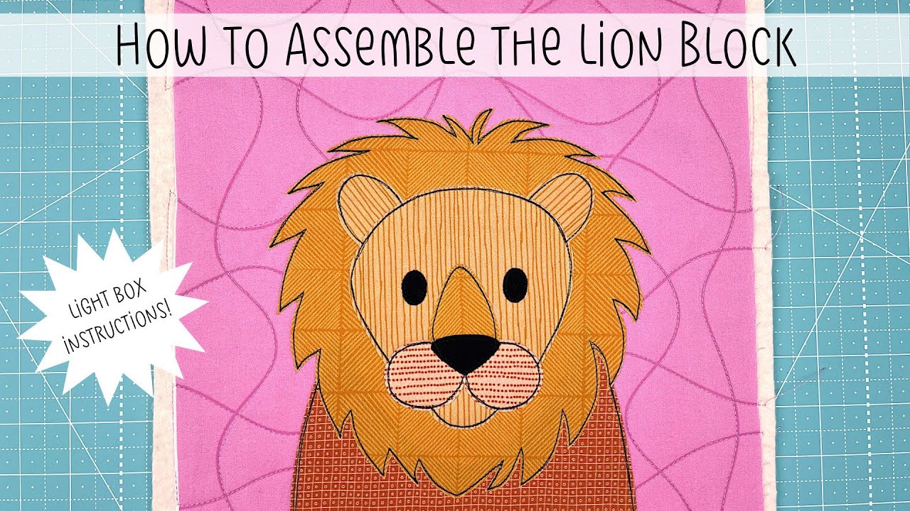 How to Assemble the Lucien Lion Block - with a lightbox - YouTube