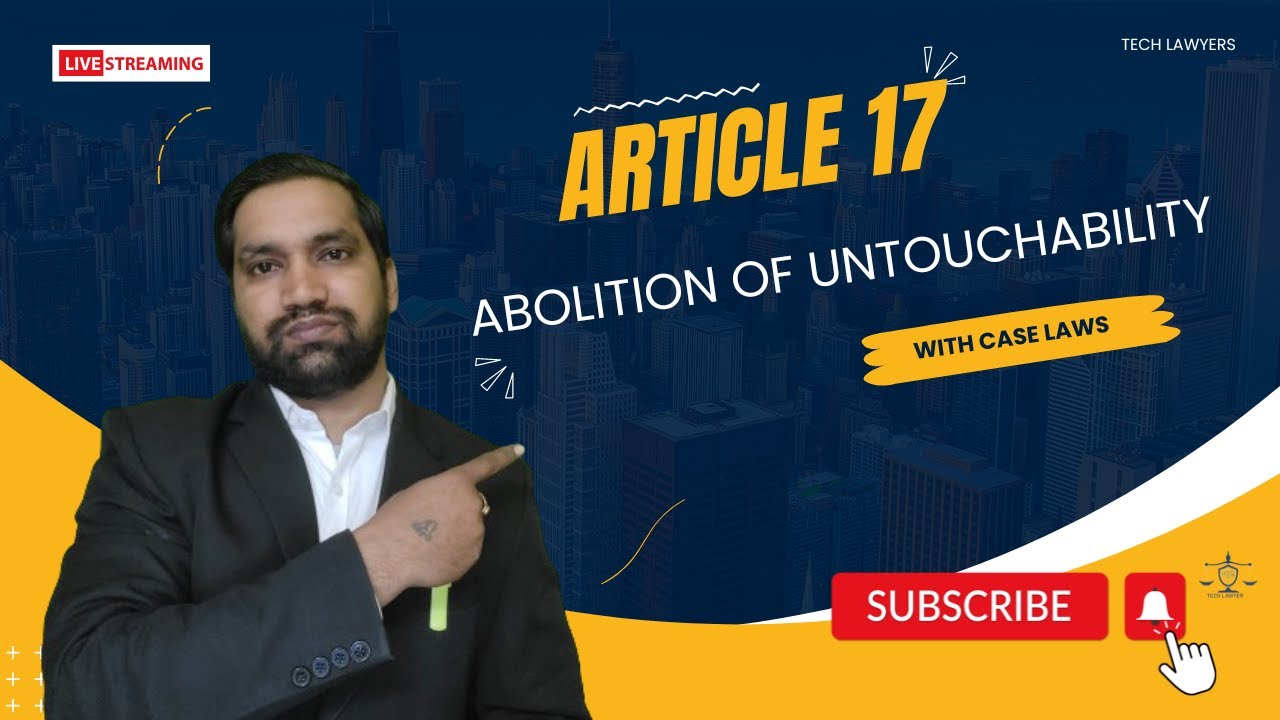 Article 17: Abolition of Untouchability Fundamental Rights | Tech ...