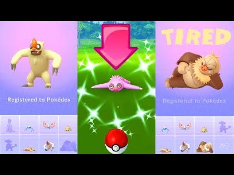 Pokemon Go Shiny Slakoth-Vigoroth-Slaking Community Day - YouTube