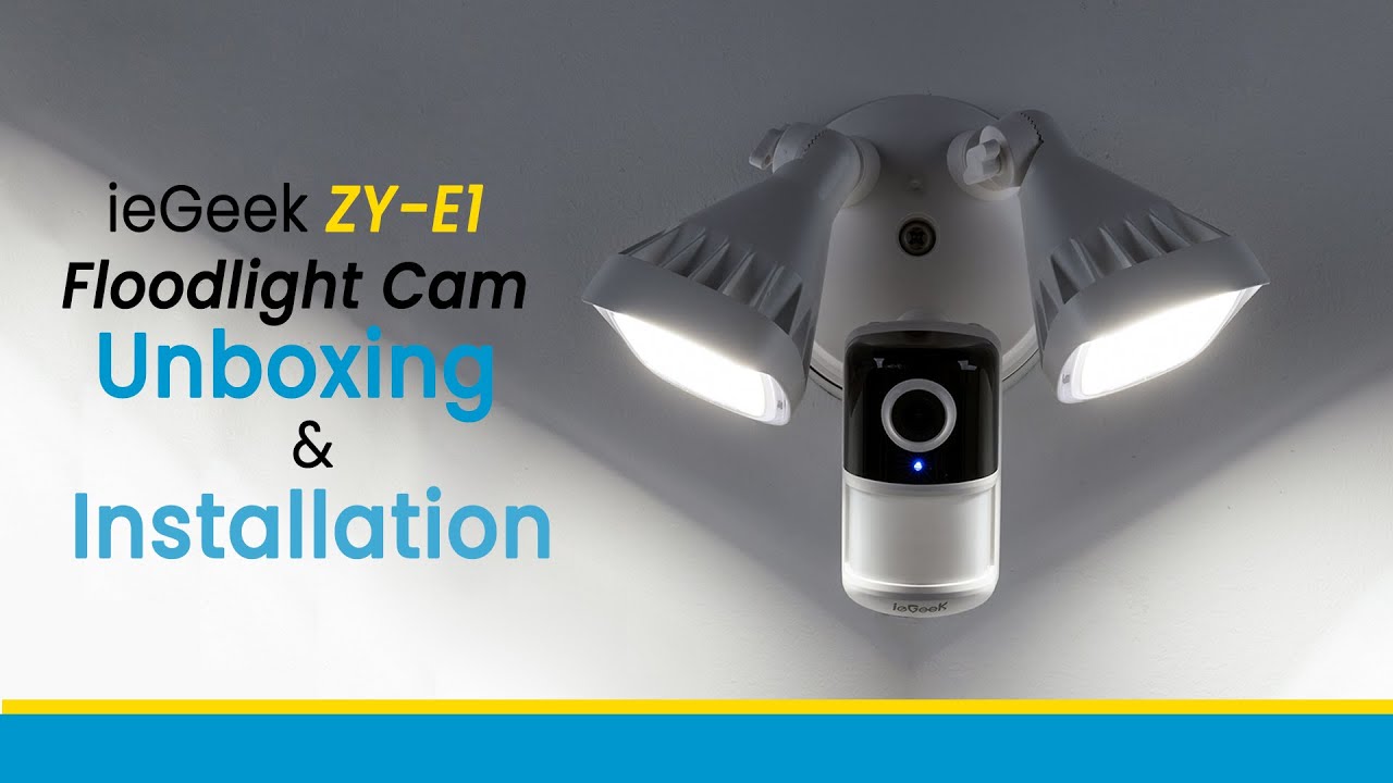 ieGeek Floodlight Cam ZY-E1 Unboxing and Installation| Best Floodlight ...