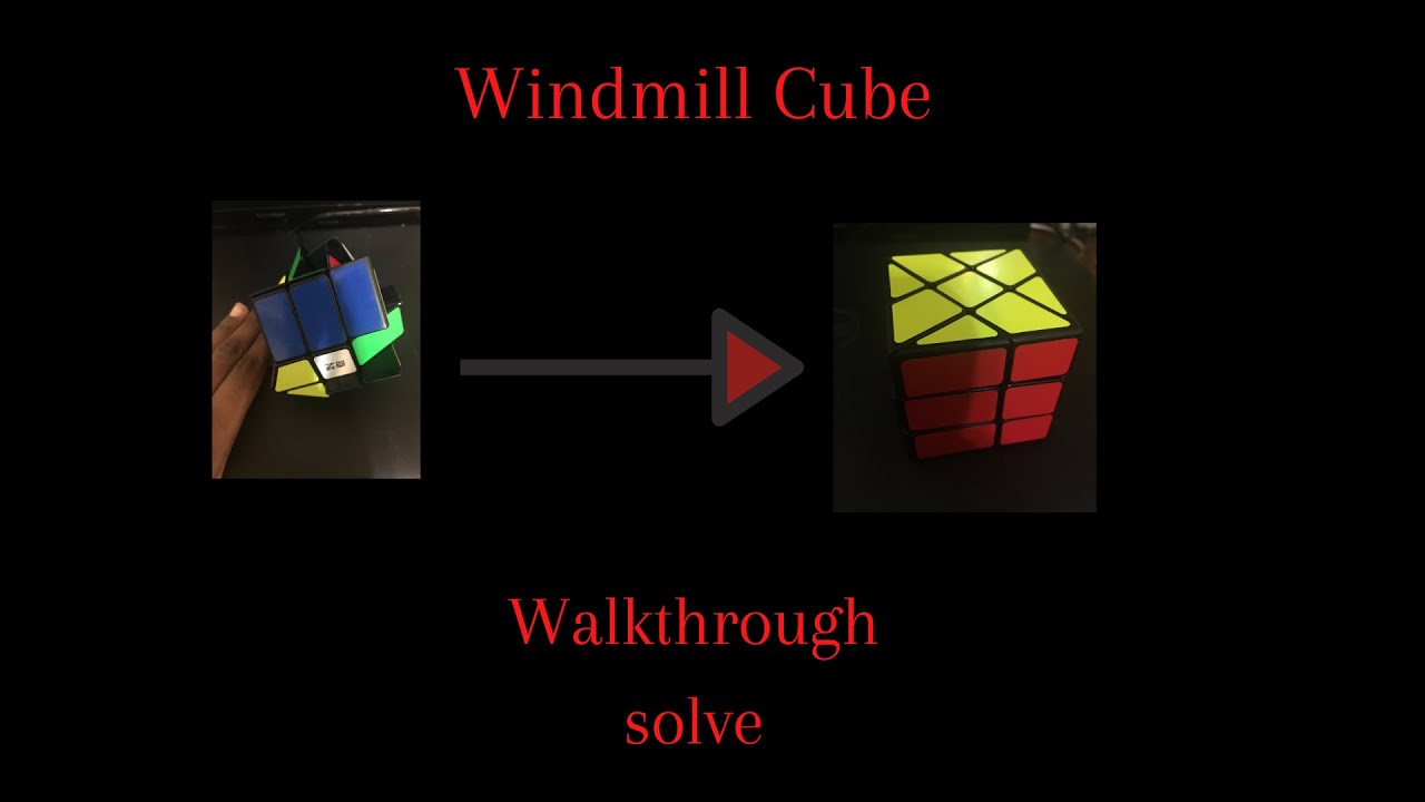 How to solve the windmill cube - YouTube