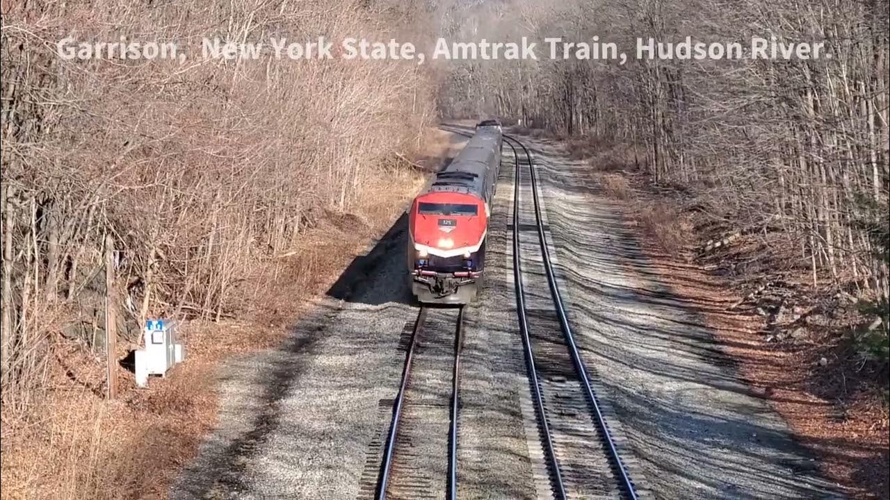 Garrison, NY State, Amtrak & Metro North Train, Hudson River. - YouTube