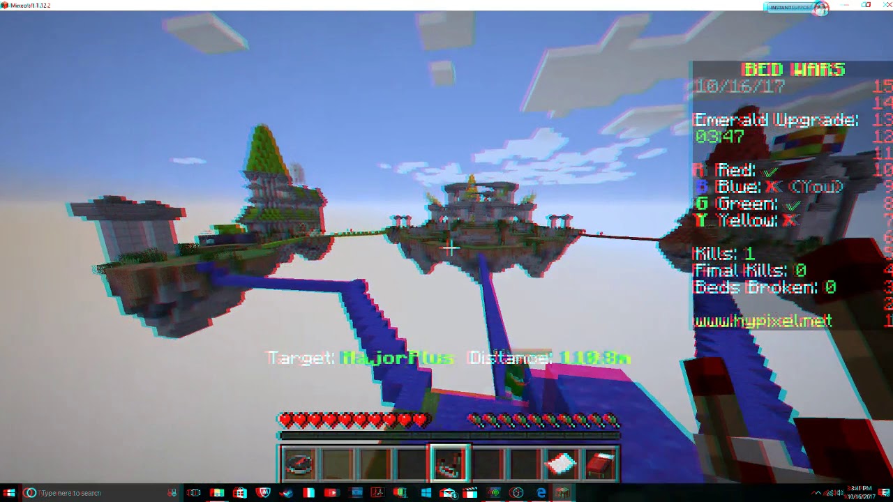 bedwars w/ spaceship & double player - YouTube