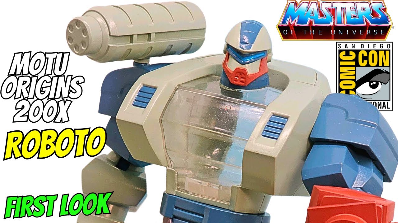 Masters Of The Universe Origins 200x Roboto Figure First Look! - YouTube