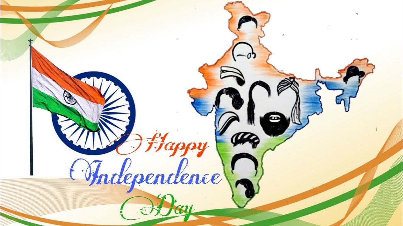 INDEPENDENCE DAY DRAWING | 15th AUGUST | INDIA | ART - YouTube