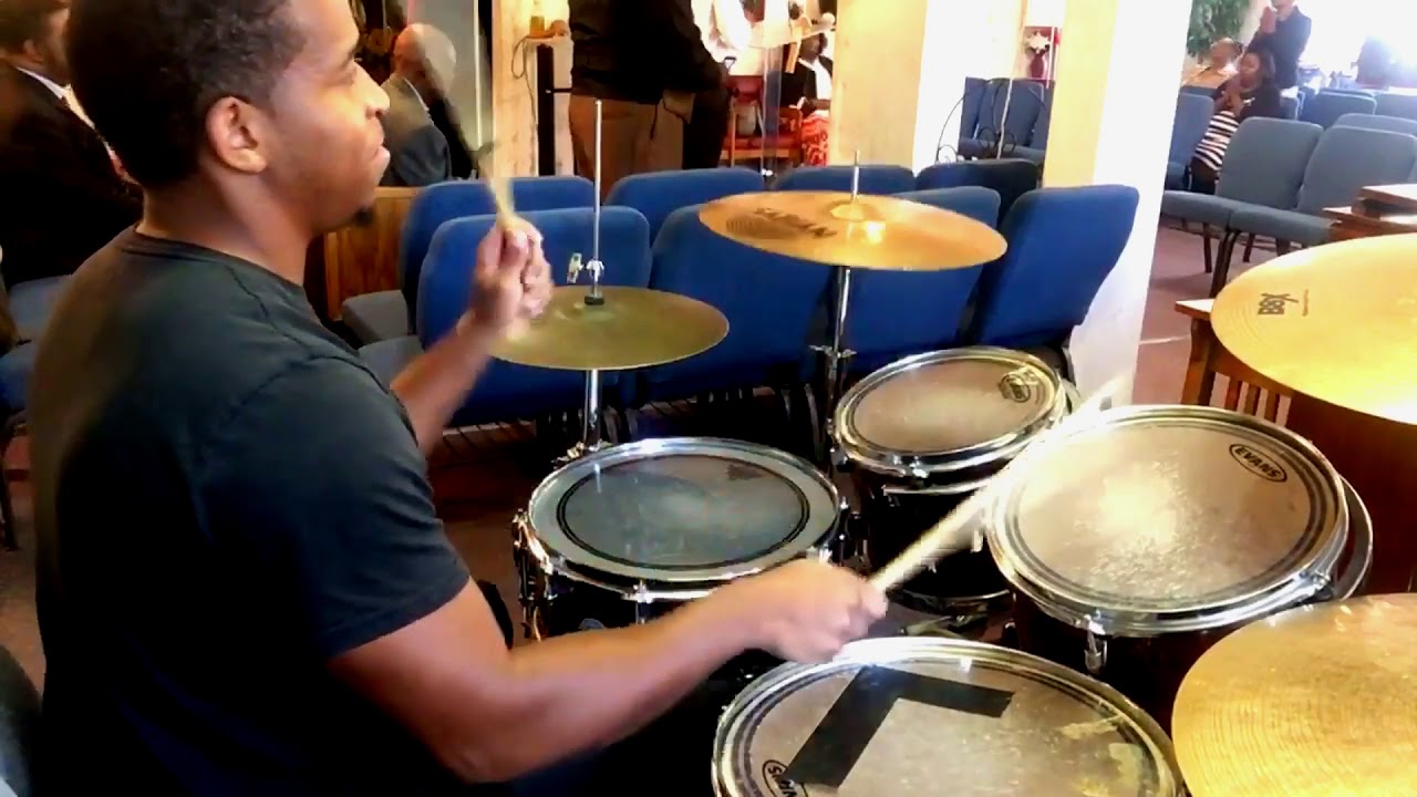 Josh on drums I COME TO PRAISE HIS NAME - YouTube