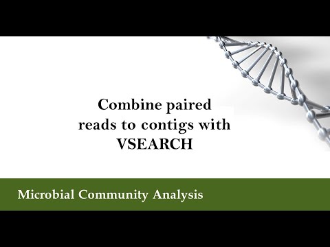 3. Combine paired reads to contigs with VSEARCH - YouTube
