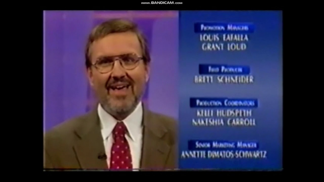 Jeopardy! Full Credits Roll (September 23, 2002) - YouTube