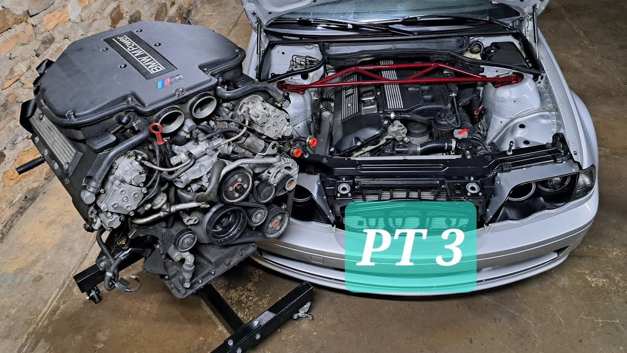 BMW E46 S62B50 V8 Swap Pt 3 - Engine Assembly & VANOS Timing - YouTube