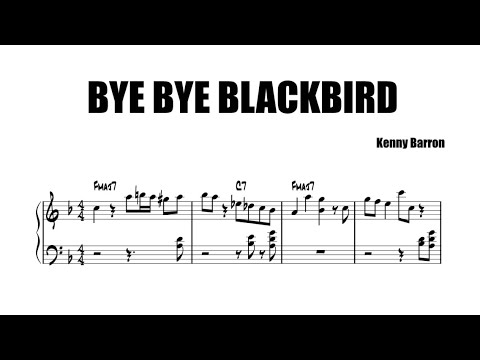 Kenny Barron - Bye Bye Blackbird (Transcription) - YouTube