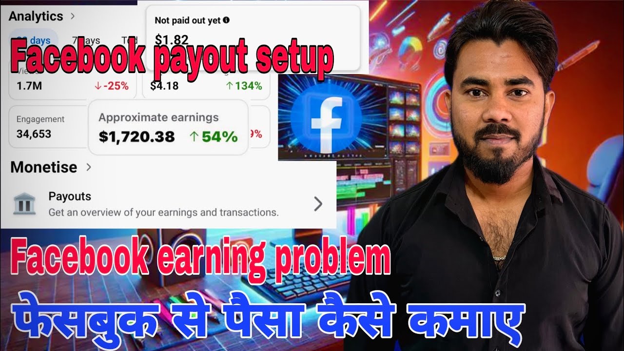 Facebook Payout Setup Kaise Kare? Facebook Se Paisa Kaise Kamaye , Tax ...