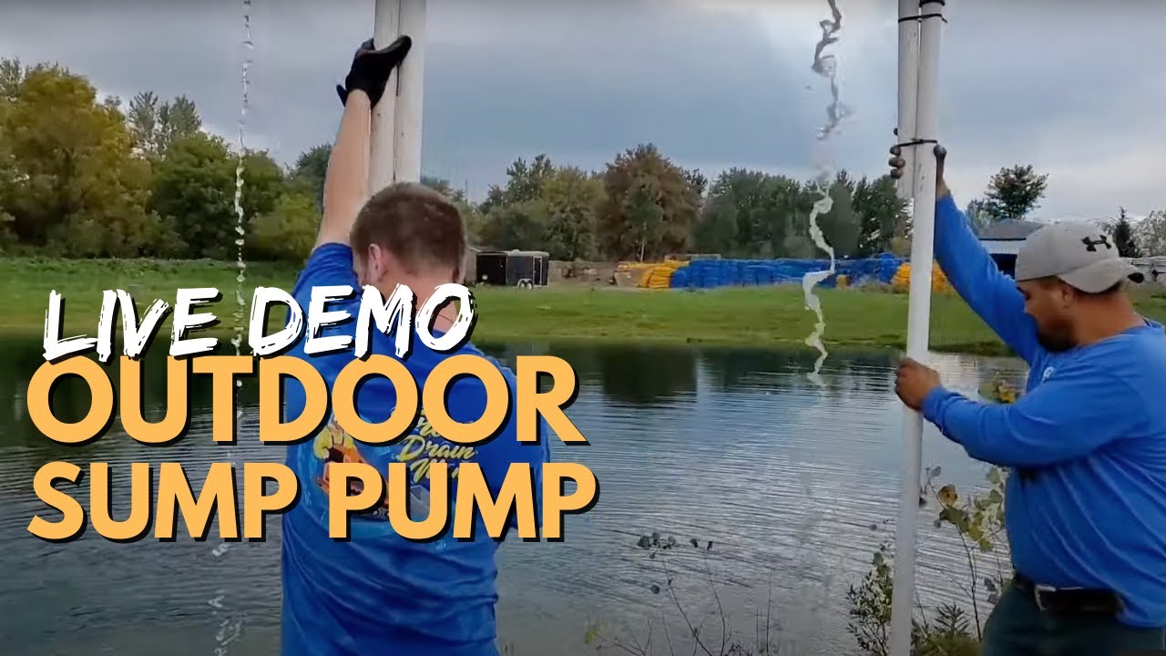 BACKYARD SUMP PUMP Basics Part 1: Understanding GPM with Live Demo ...