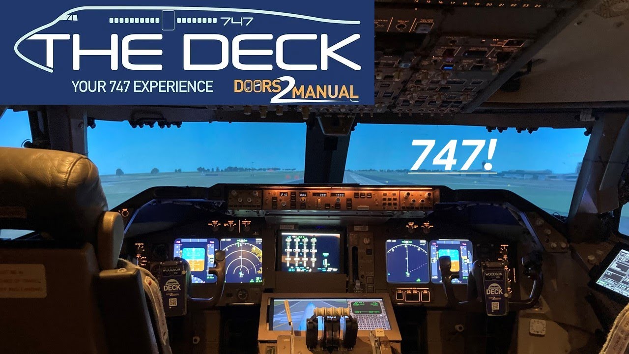 TRYING THE DECK 747 SIMULATOR! BARTON AERODROME! - YouTube