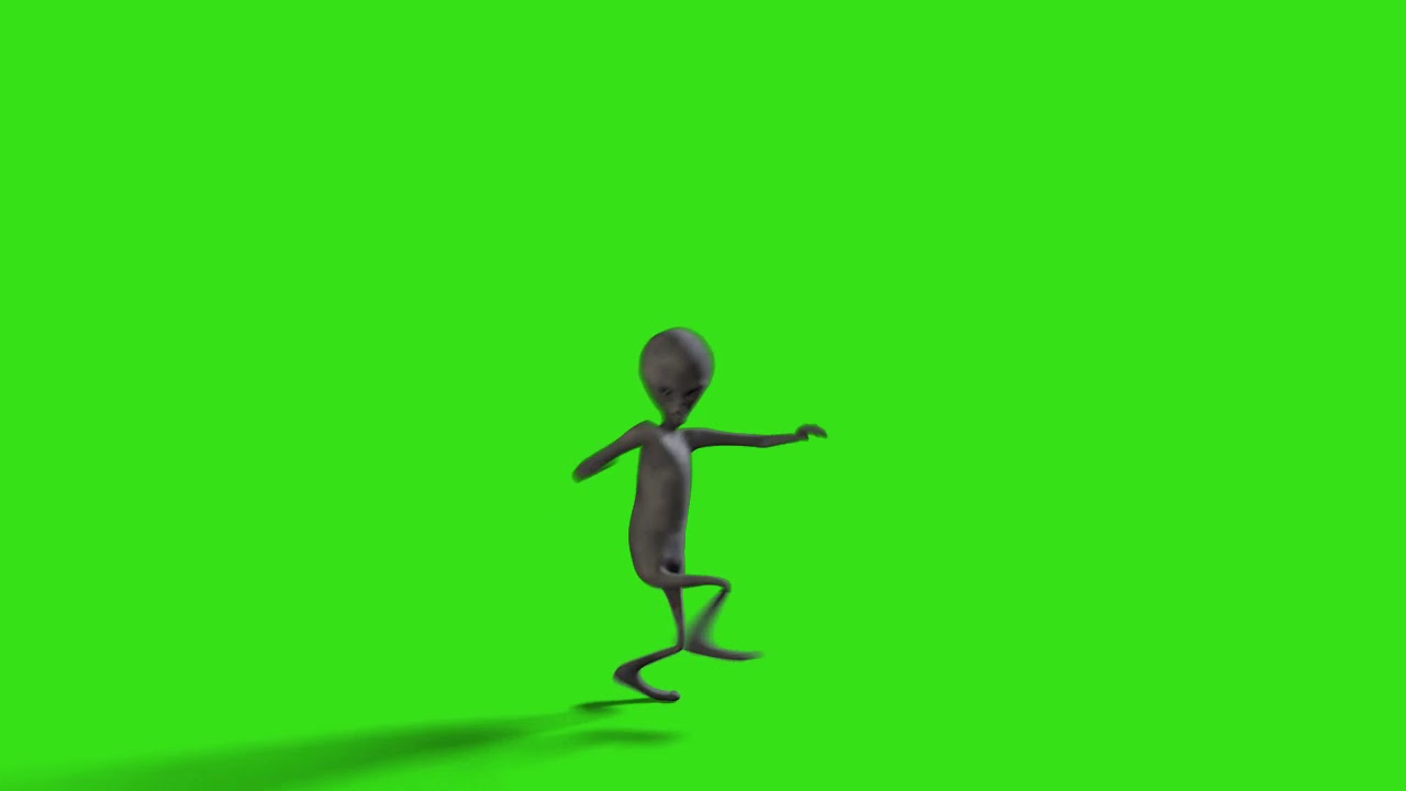 Alien Dancing - green screen - YouTube