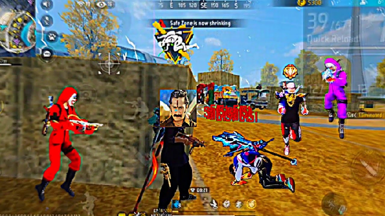 vasooli bhai solo vs squad full rank gameplay [ 90% HEADSHOT RATE 😨 ...