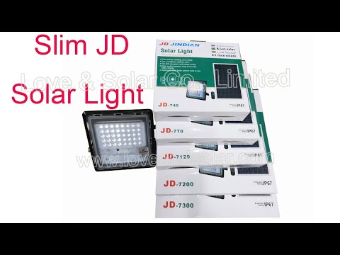 JD Solar Light JD-A200 JD-A300 JD-7300 JD-7200 JD-7120 JD-770 JD-740 ...