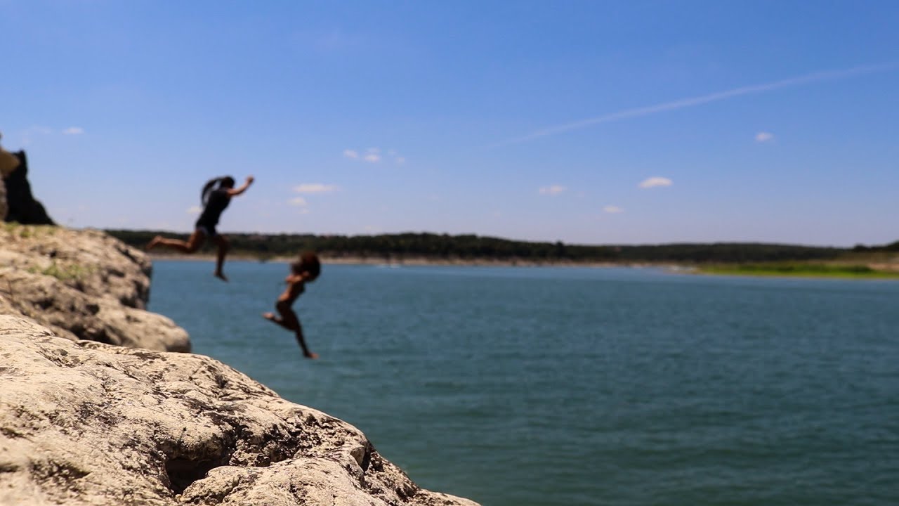 Lake Georgetown Shenanigains | Hiking, Cliff Jumping, Swimming - YouTube