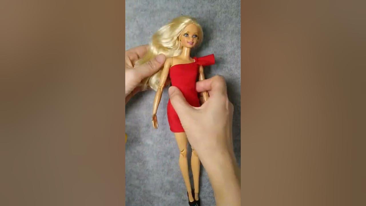 바비 인형옷 만들기 How To Make Barbie Doll Clothes Youtube