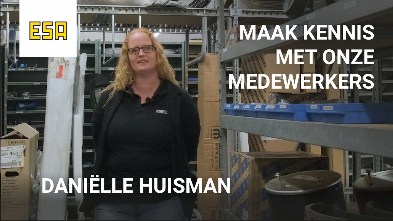Maak kennis met Danielle Huisman, magazijnmedewerker ESA Heerenveen ...