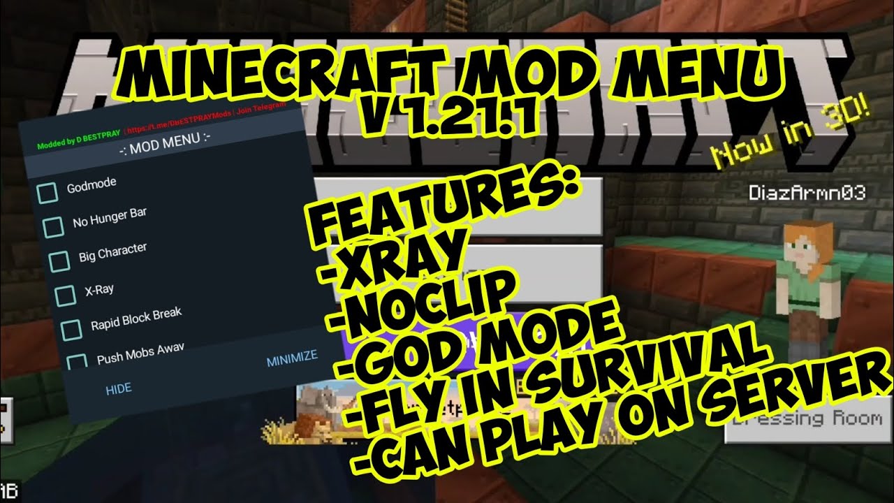 Minecraft Mod Menu 1.21.2.02 - YouTube