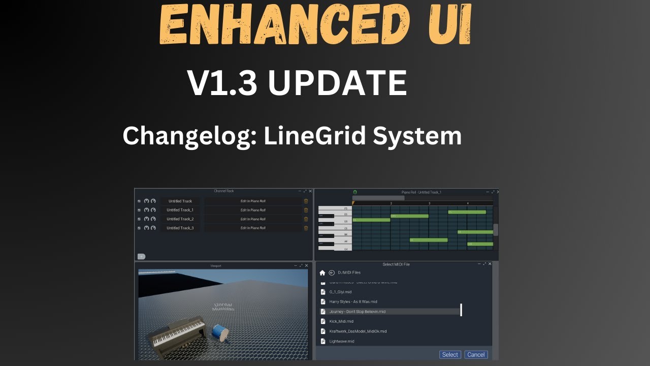 UE 5: Enhanced UI V1.3 UPDATE Changelog: Line Grid System - YouTube